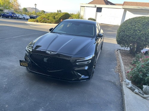 Front Bumper Tow Hook License Plate Mount Bracket For Genesis G70 2019 ...