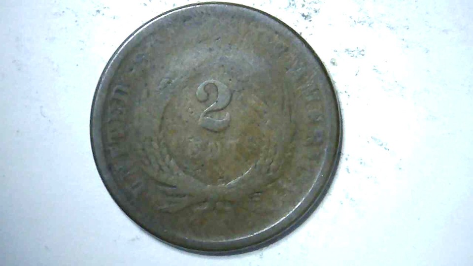 1865-P Two Cent Piece. Philadelphia Mint. Copper Coin. | eBay