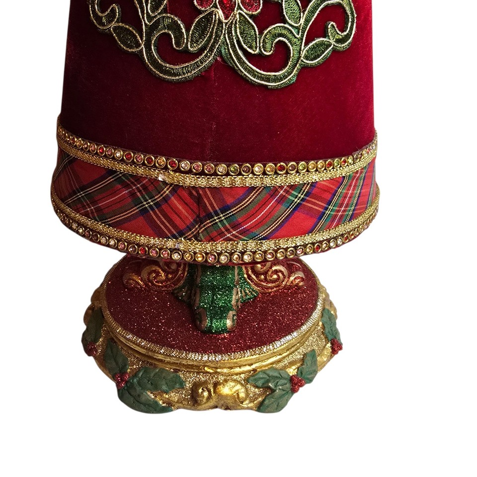 Katherine's Collection Christmas 24" Velvet Jeweled Tabletop Christmas ...