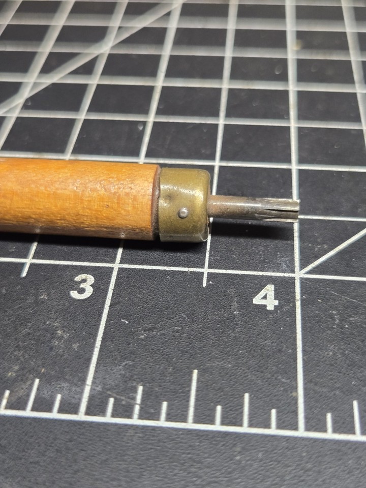 wood handle vintage pocket watch bench tool watchmaker wooden key ...