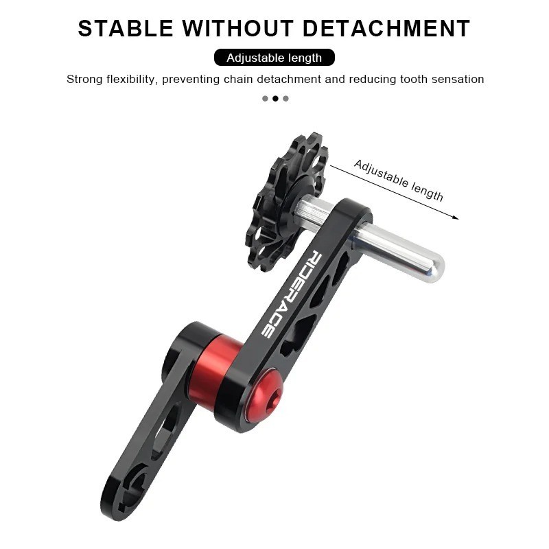 Single Speed Bike Chain Tensioner, Alloy Rear Derailleur Chain Guide ...
