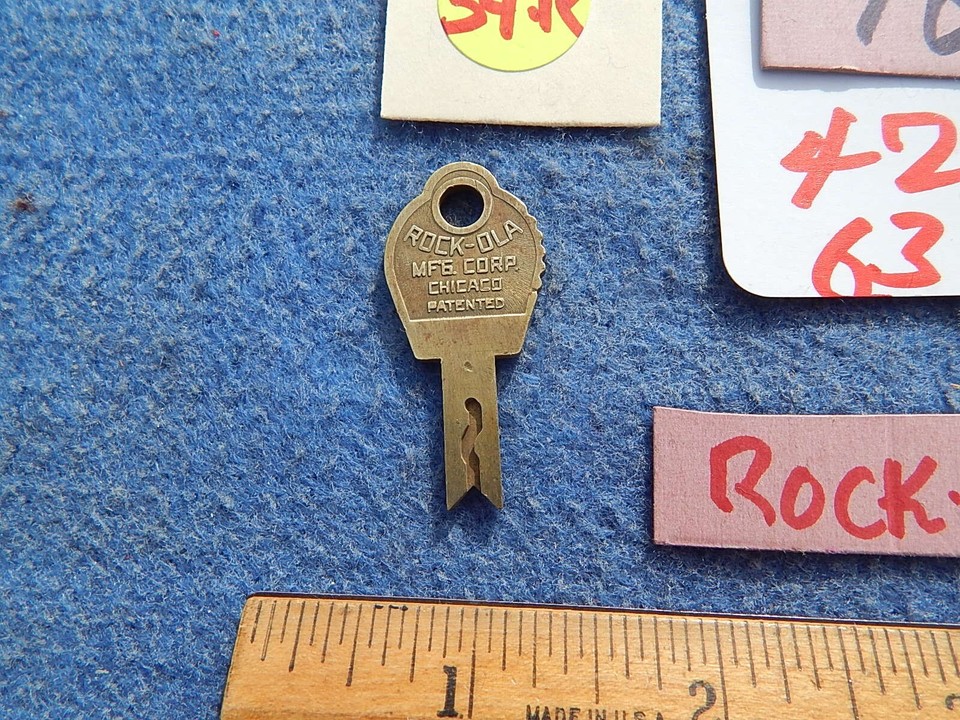 1939-1942 Rock-ola Key for 5/8 inch lock - Bell Lock 42 RO 390 | eBay