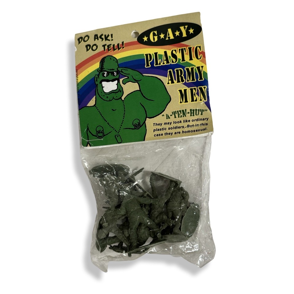 GAY Plastic Army Men Make Love Not War Funny Pride Toy Set Rory Skagen ...