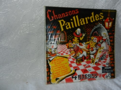 LES QUATRE BARBUS chansons paillardes LP10" 33tou PHILIPS P 76.034 R ...