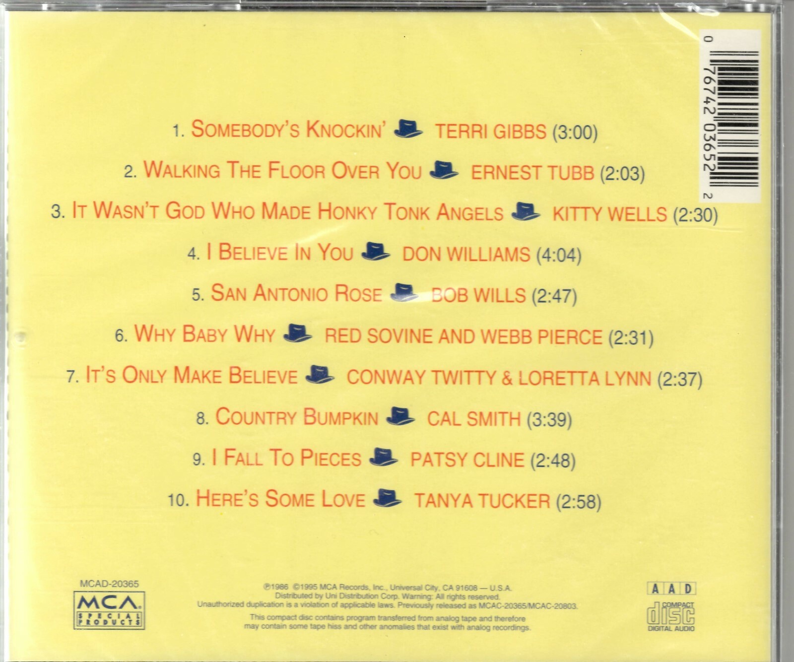 Country's Greatest Hits, Vol. 2 by Various Artists (CD, Nov-1995 ...