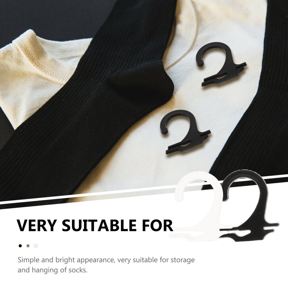 400PCS Hooks Retail Display Hanger Sock Display Hooks Sock Hanging Rack ...