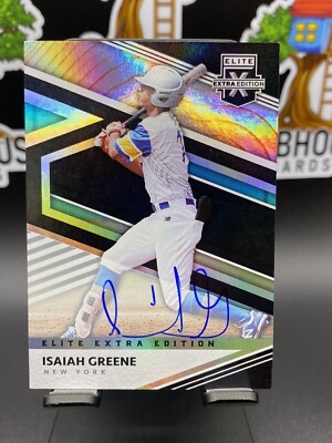 2020 Elite Extra Edition Signatures #69 Isaiah Greene New York Mets | eBay