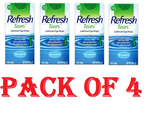 Gouttes pour les yeux lubrifiantes Refresh Tears (10 ml chacune) pack ...