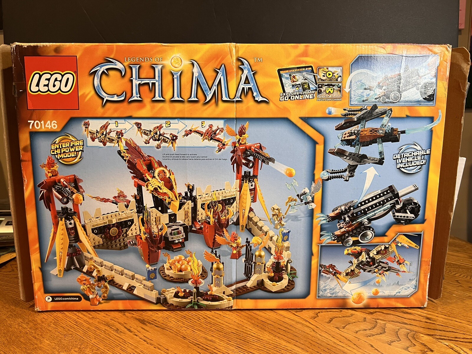LEGO LEGENDS OF CHIMA: Flying Phoenix Fire Temple (70146) for sale ...