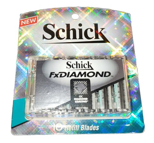 NEW 10 Schick FX Diamond blades Tracer Sport Razor Cartridges Refills ...