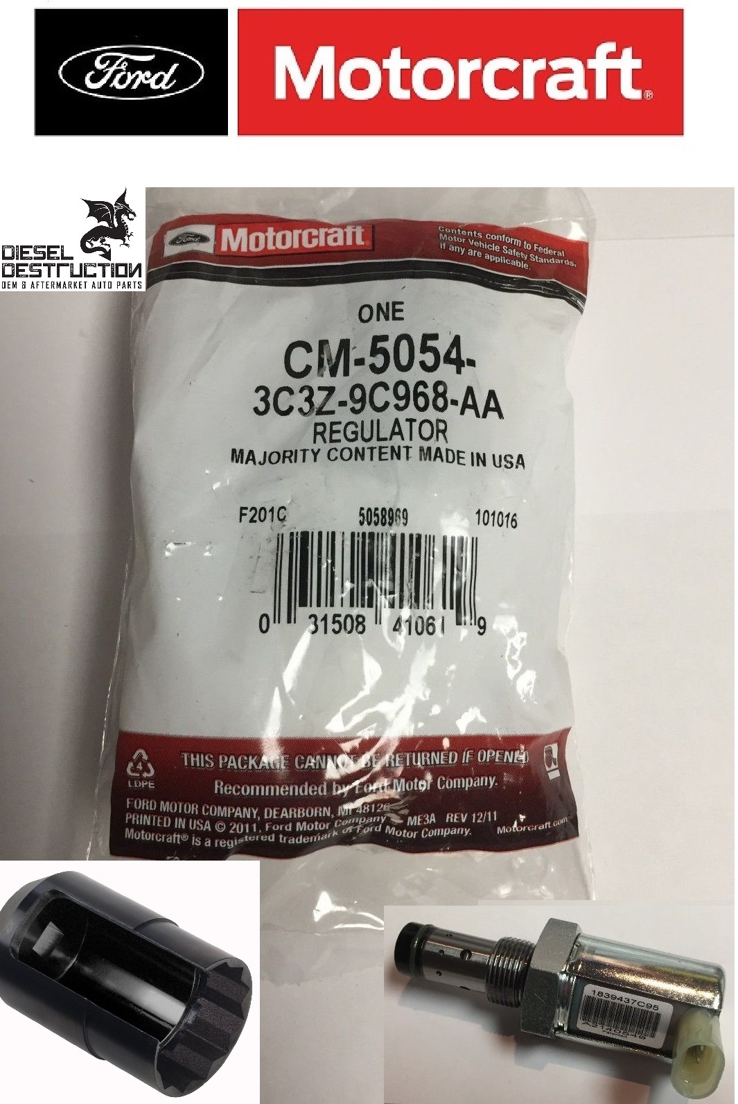 CM-5054 OEM FORD 6.0 SOLENOID VALVE 3C3Z-9C968-AA SHIPS TODAY IPR ...