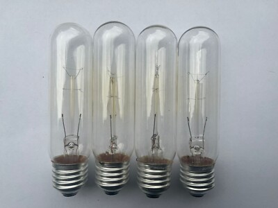 4 Clear 15W Tubular Bulbs for Aquariums, Cabinets and More | eBay