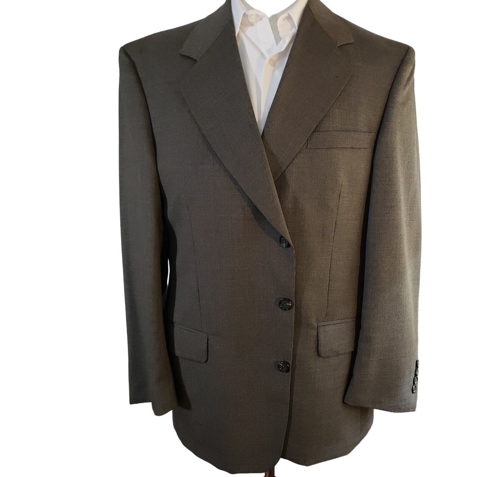 mens sport coat 42R suit jacket 42 regular blazer gray pristine 3 ...