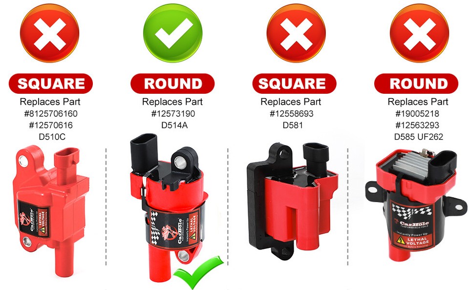 For D514A Premium High Performance Ignition Coil Pack (8) LS2 LS3 LS4 ...