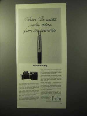 1964 Friden Computyper Ad - Parker Pen Sales Orders | eBay