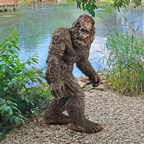 Bigfoot Yeti Statue Polyresin Animal Brown for Outdoor Garden Yard ...