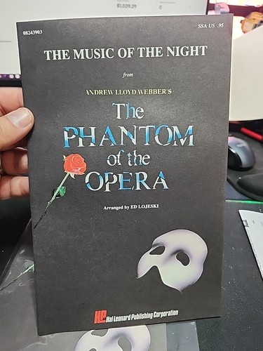 The Music of the Night Phantom of the Opera Andrew Lloyd Webber Ed ...