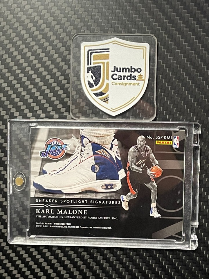 Karl Malone 2020-21 Panini Noir Sneaker Spotlight Auto 05/99 | eBay UK
