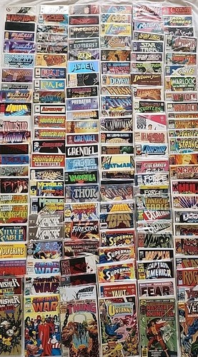 140+ Mixed Comic Book Lot Short Box MULTIPLE #1 ISSUES, MARVEL DC IMAGE VALIANT | eBay