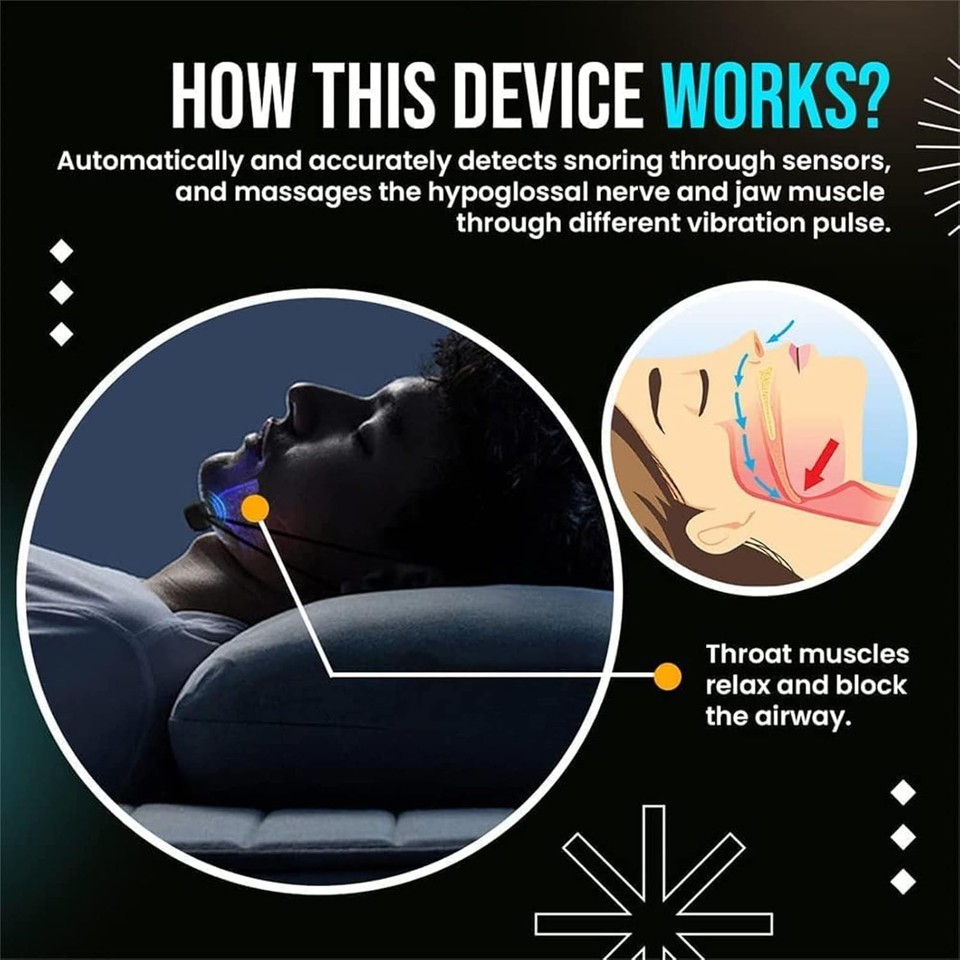 Smart Electric CPAP Noise Anti Snoring Device Sleep Apnea Stop Snore ...