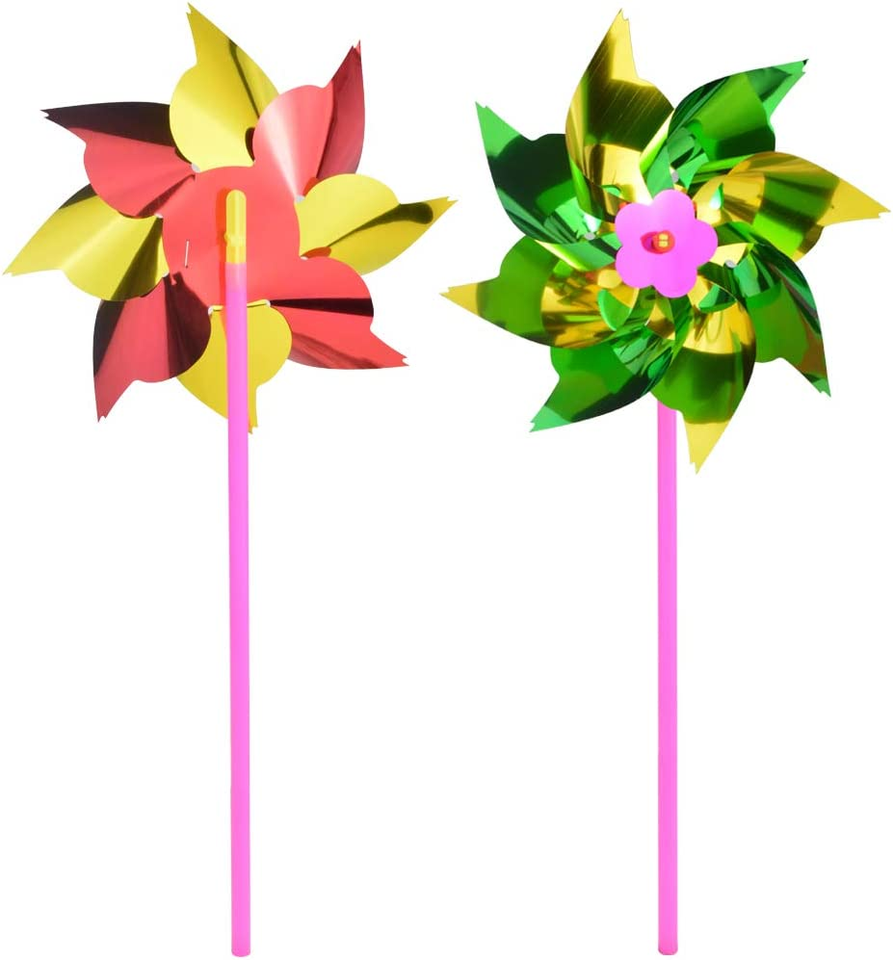50Pcs Plastic Rainbow Pinwheel,Windmill Party Pinwheels DIY Pinwheels ...