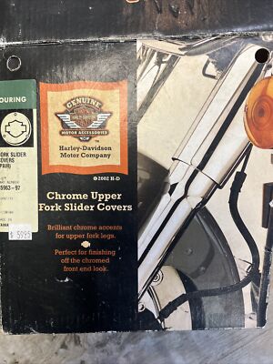 Chrome Upper Fork Slider Covers Harley Davidson | eBay