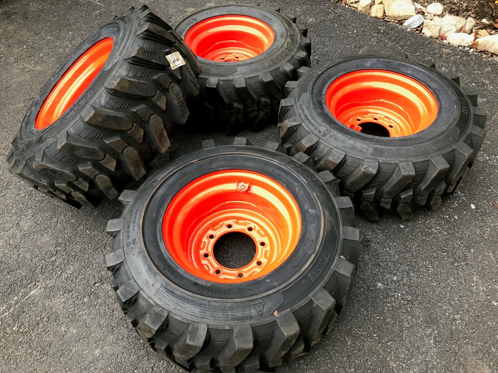 4 - NEW 12-16.5 Camso sks532 tires/rims for Kubota SSV65, SSV75 & more ...