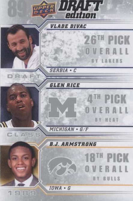 2009-10 Upper Deck Draft Edition - Draft Class Glen Rice, Vlade Divac ...