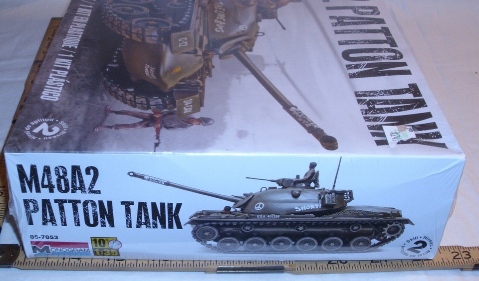 MONOGRAM M48A2 PATTON TANK WWII MODEL KIT 1:35 SEALED | eBay