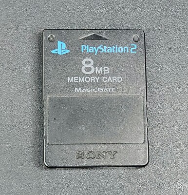 Sony Playstation 2 PS2 Official OEM MagicGate 8mb Memory Card Genuine ...