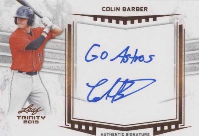 2019 Leaf Trinity - Autograph Inscriptions Colin Barber #A-CB2 (AU, RC ...