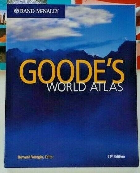 Goode's World Atlas Maps Comprehensive Data Continents US Grade 6 7 8 9 ...