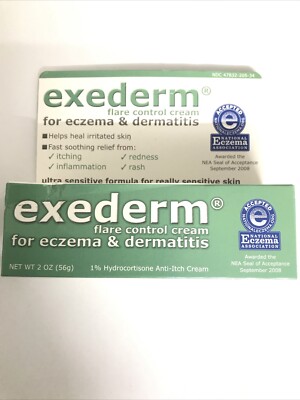 Exederm Flare Control Cream For Eczema & Dermatitis 2oz./56g New.exp 03 ...