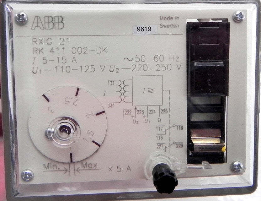 ABB Overcurrent Relay RXIG 21 RK 411 002-DK | eBay