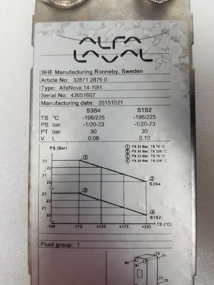 Alfa Laval ALFANOVA 14-10H Brazed Heating Transfer Brazed Heat ...