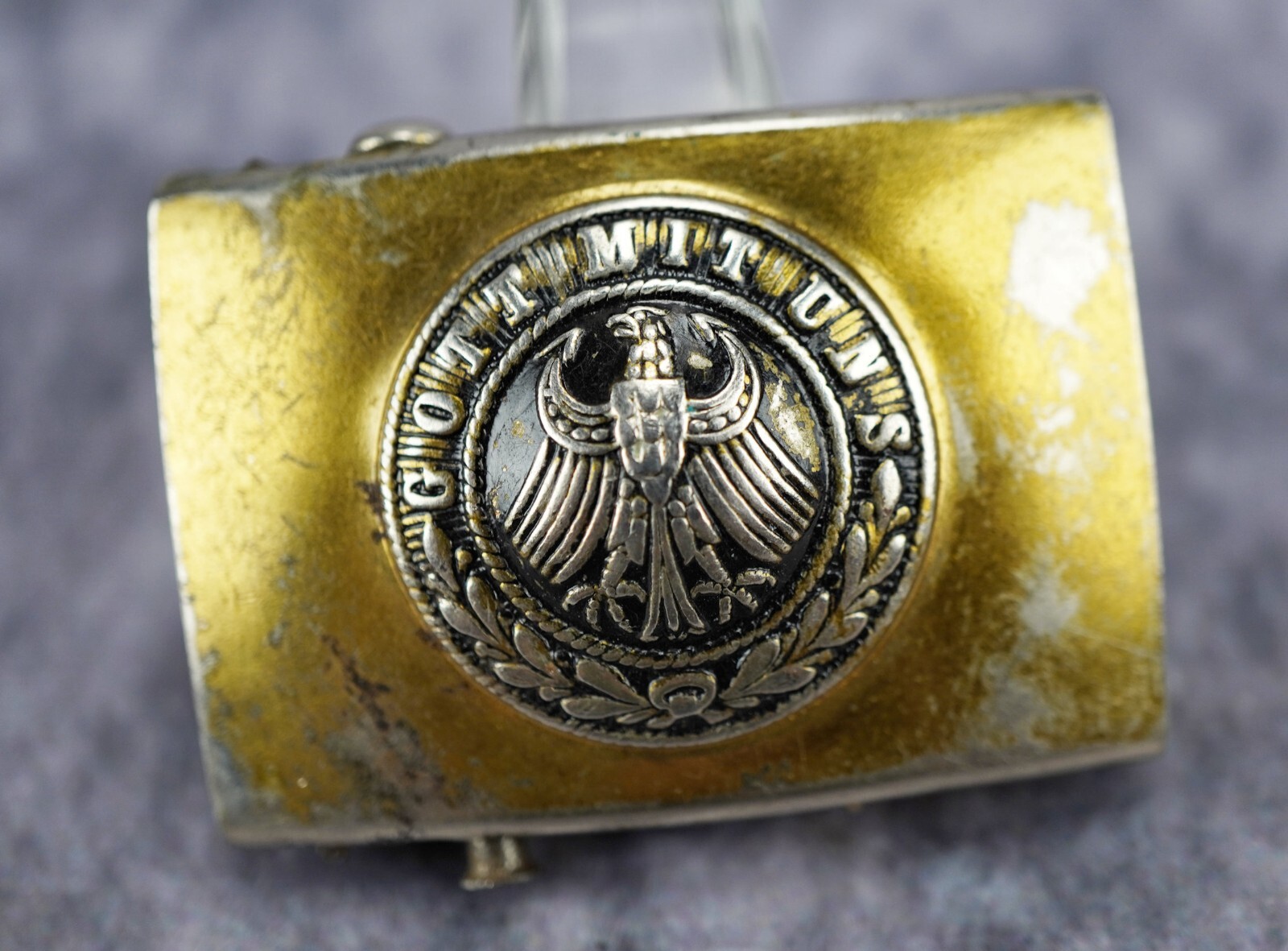 WWII WW1 German belt buckle gott mitt uns army military child sized vet ...
