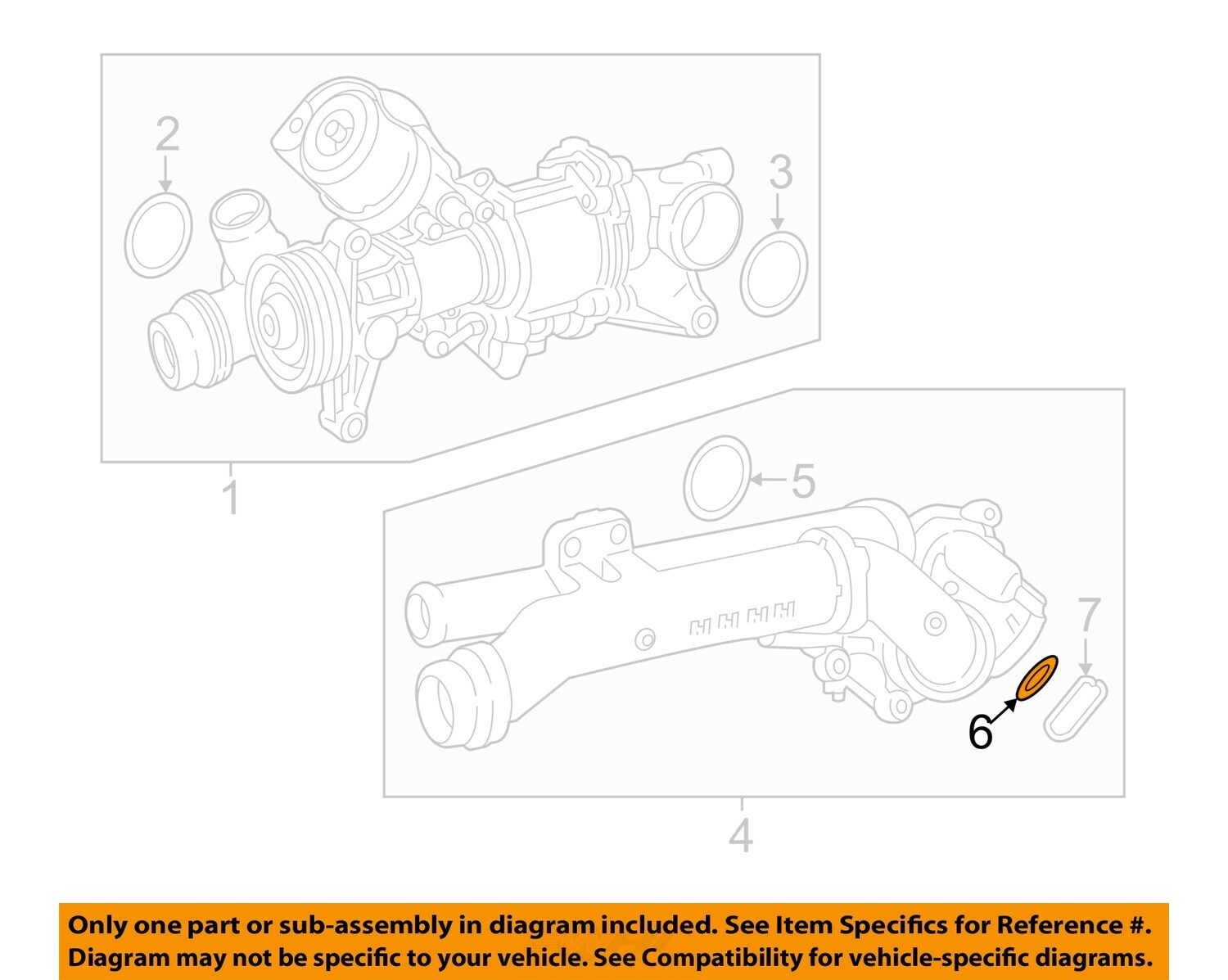 MERCEDES OEM 15-16 C300 2.0L-L4 Water Pump-Thermostat O-Ring Seal ...