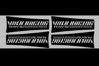 Volk Racing Rays Engineering 4 Wheel Decal Sticker Kit Full Set RED or ...