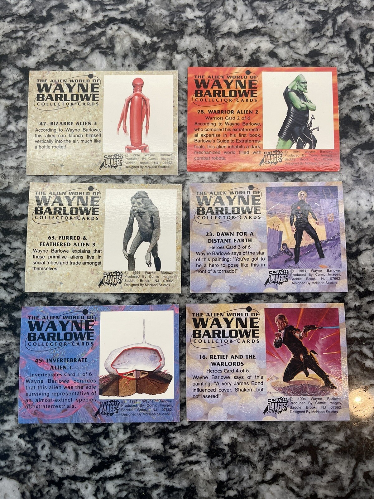 THE ALIEN WORLD OF WAYNE BARLOWE FANTASY ART TRADING CARDS 1994 | eBay
