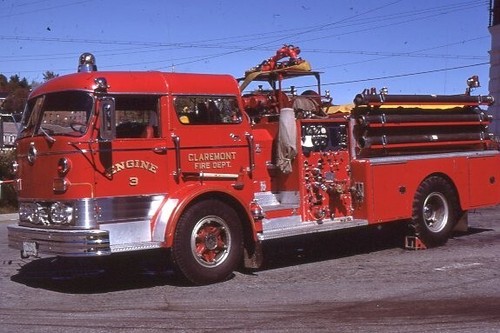 Claremont NH Engine 3 1960s Mack C Model Pumper - Fire Apparatus Slide ...