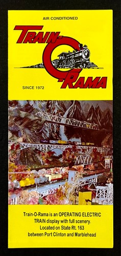 1990s Marblehead Ohio Train-O-Rama Miniature Railroad Museum VTG Travel ...