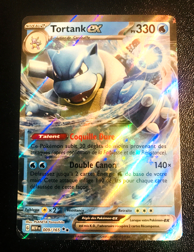 Carte Pokemon TORTANK Ex 009/165 EV3.5 151 neuve en édition française ...