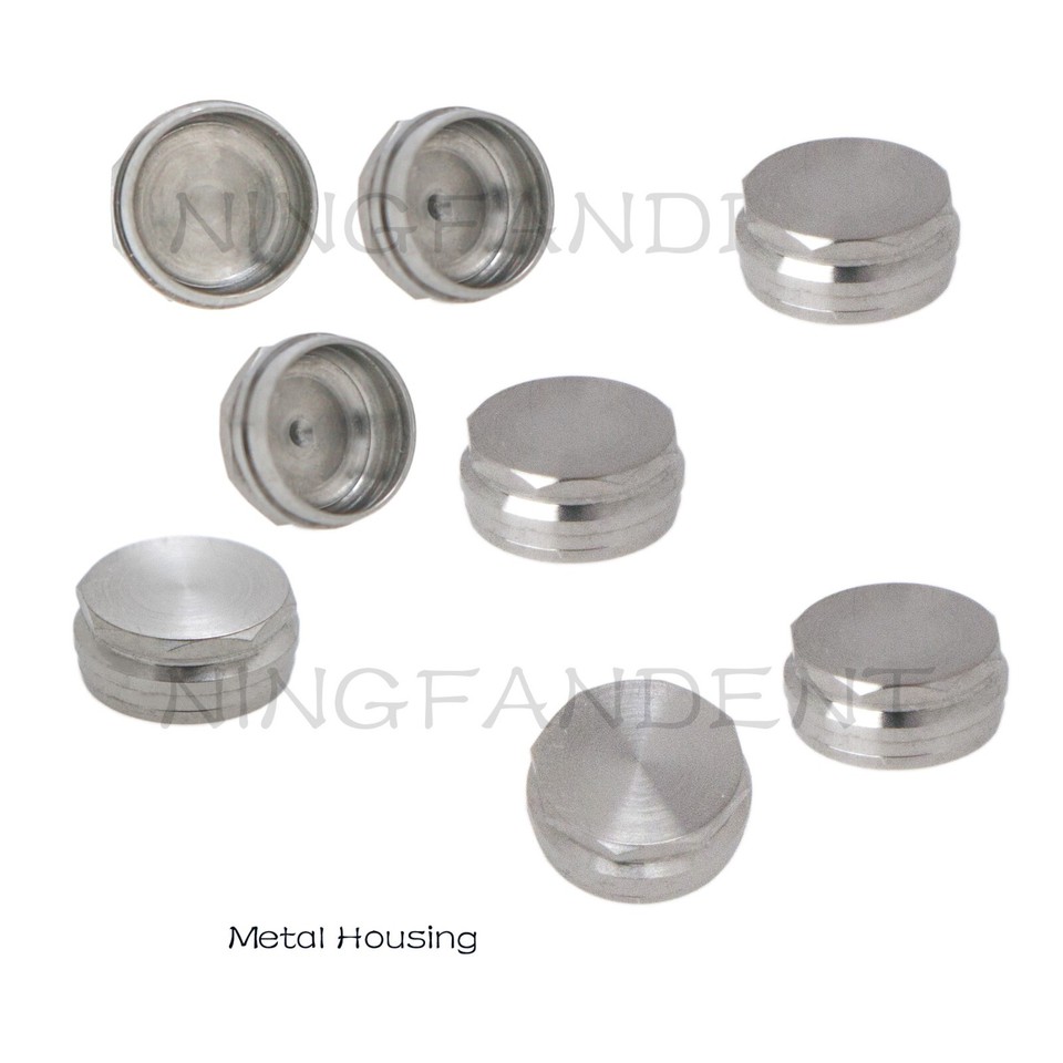 Dental Metal Caps Housing Use For Overdenture Locat0r Abutment, 2/4/8 ...