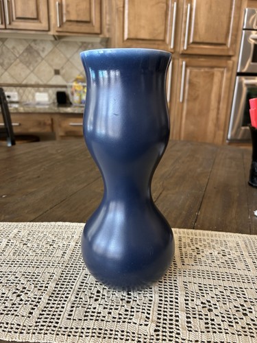 Eva Zeisel Upright Vase by Room and Board Indigo 11.5” tall, 5” wide ...