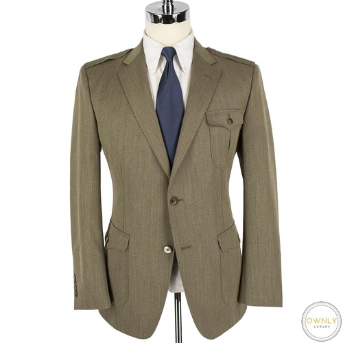 LNWOT Phineas Cole Brown Wool Cavalry Twill Triple Patch Pkts Jacket ...