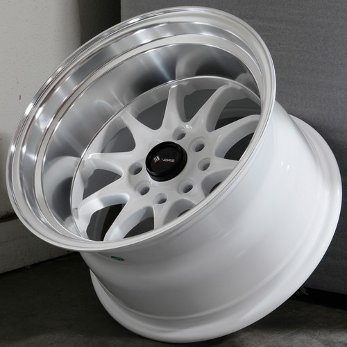 15x8 White Wheels Vors TR3 4x100/4x114.3 0 (Set of 4) 73.1 | eBay
