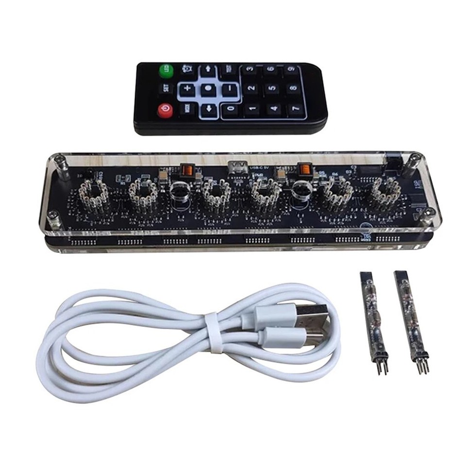 Supports IN-14 Tubes IN-14 Nixie Clock Retro Display DIY Tube ...