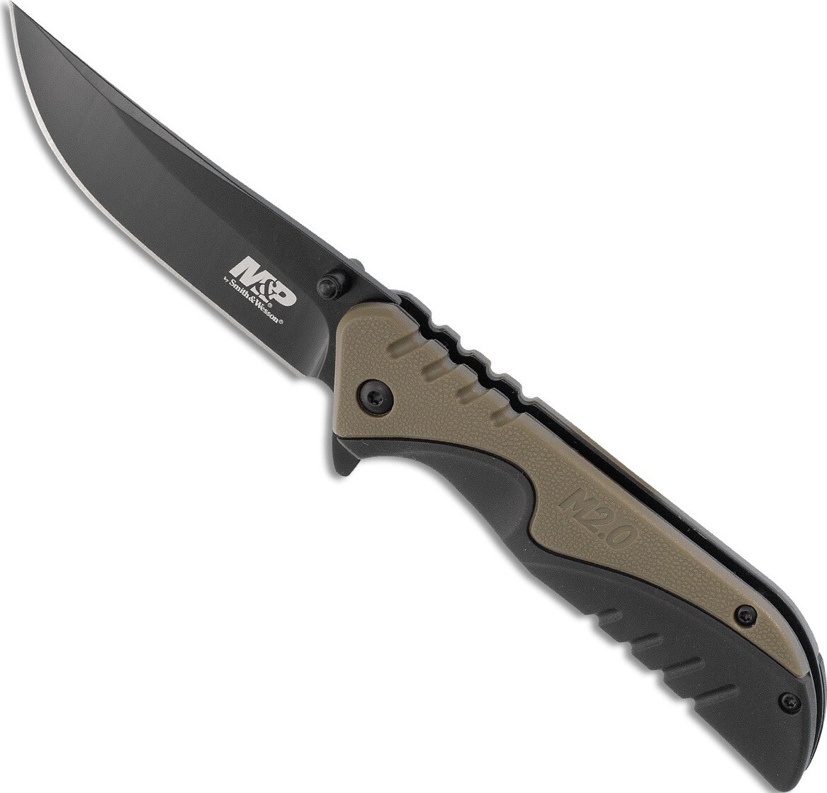 Smith And Wesson By Bti Tools 1100043 M&P 2.0 Ug Overmolded Knife 3 1/2 ...