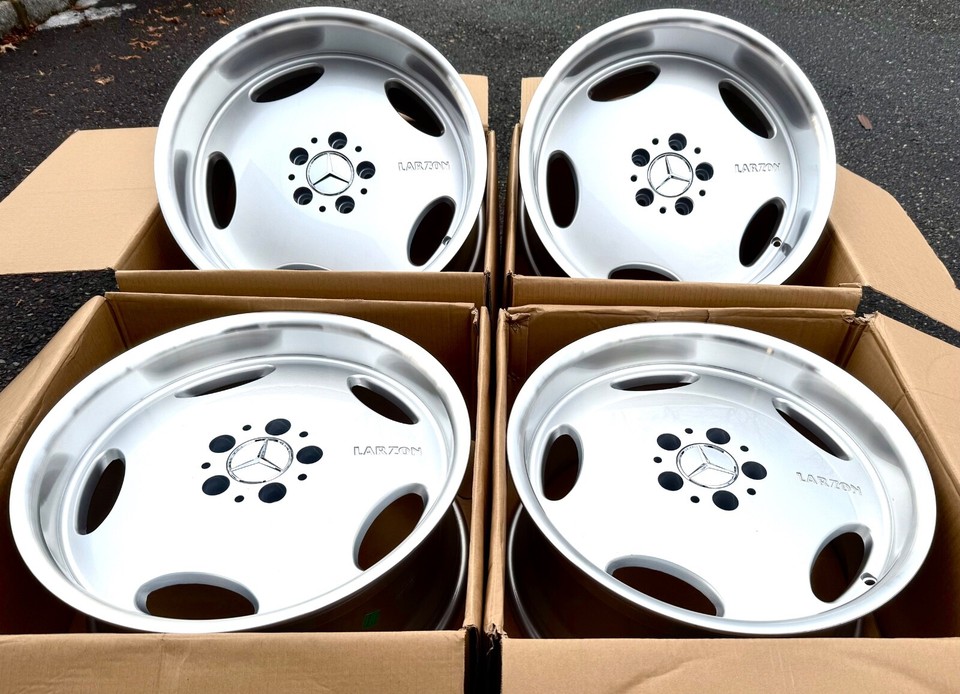 MERCEDES DEEP DISH MONOBLOCK 19 INCH RIMS WHEELS SET4 FIT 220 S430 S500 ...