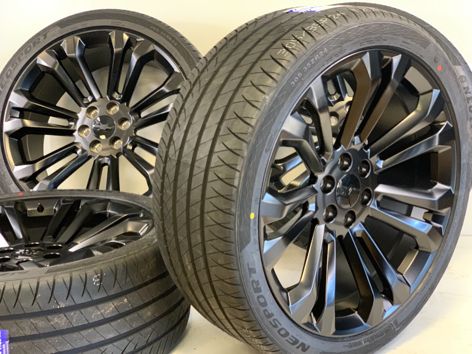 24" INCH CADILLAC ESCALADE RIMS Wheels Rims 4 set 6X139 PLATINUM TRIPLE ...